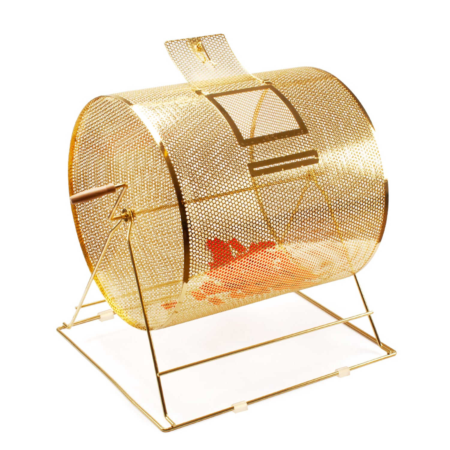 GSE Games & Sports Expert Raffle Drum,X-Large Brass Raffle Ticket ...