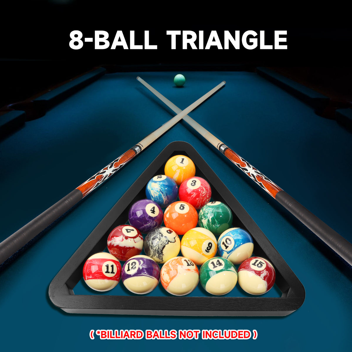 Pool Ball Rack EastPoint Sports Classic Sport Wooden 2-Balls Billiard ...