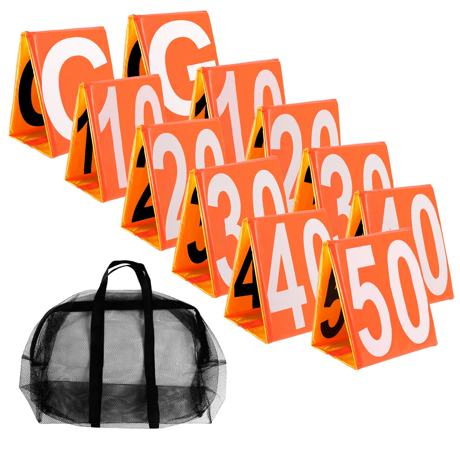 GSE Games & Sports Expert Football Yard Markers, Day & Night High ...