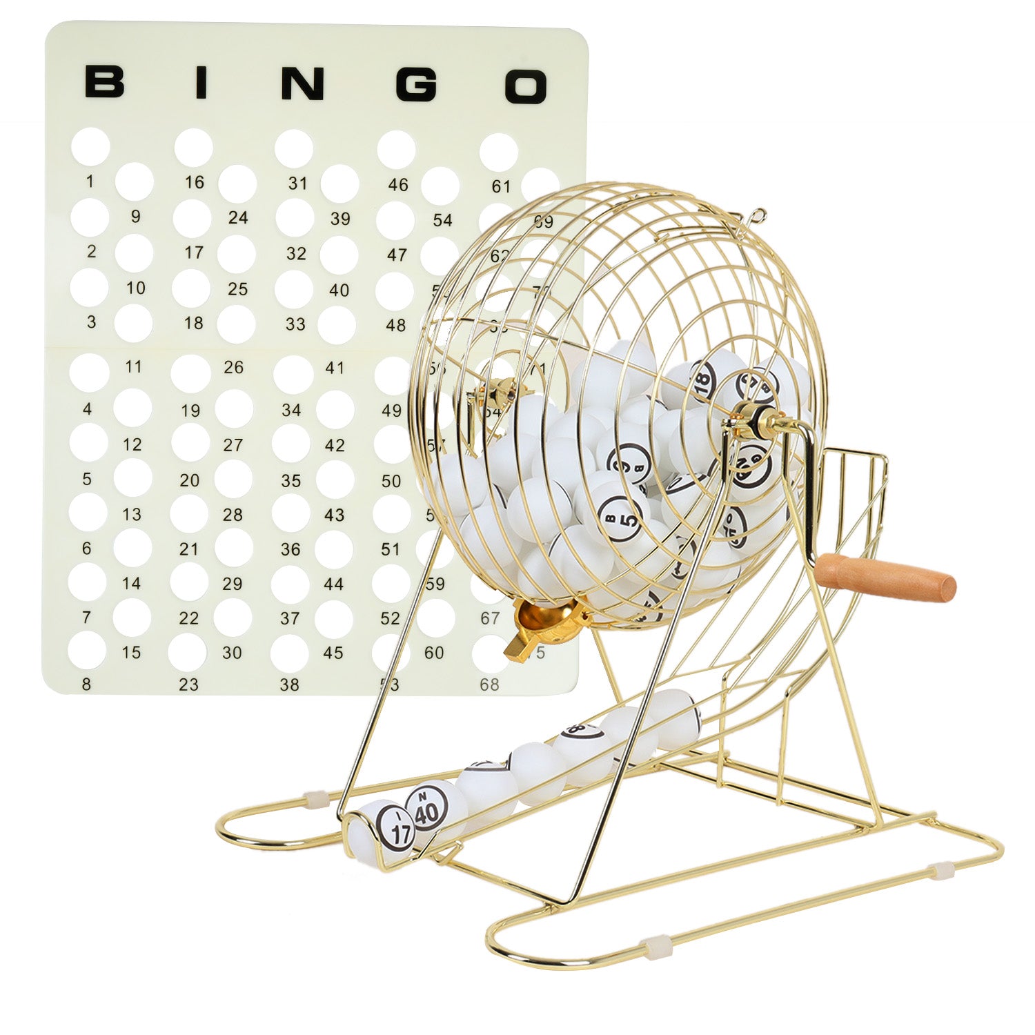 GSE Games & Sports Expert Large Bingo Game Set with Large Gold Bingo ...